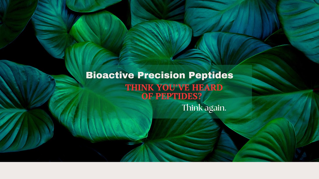 Bioactive Precision Peptides Live Stream - YouTube