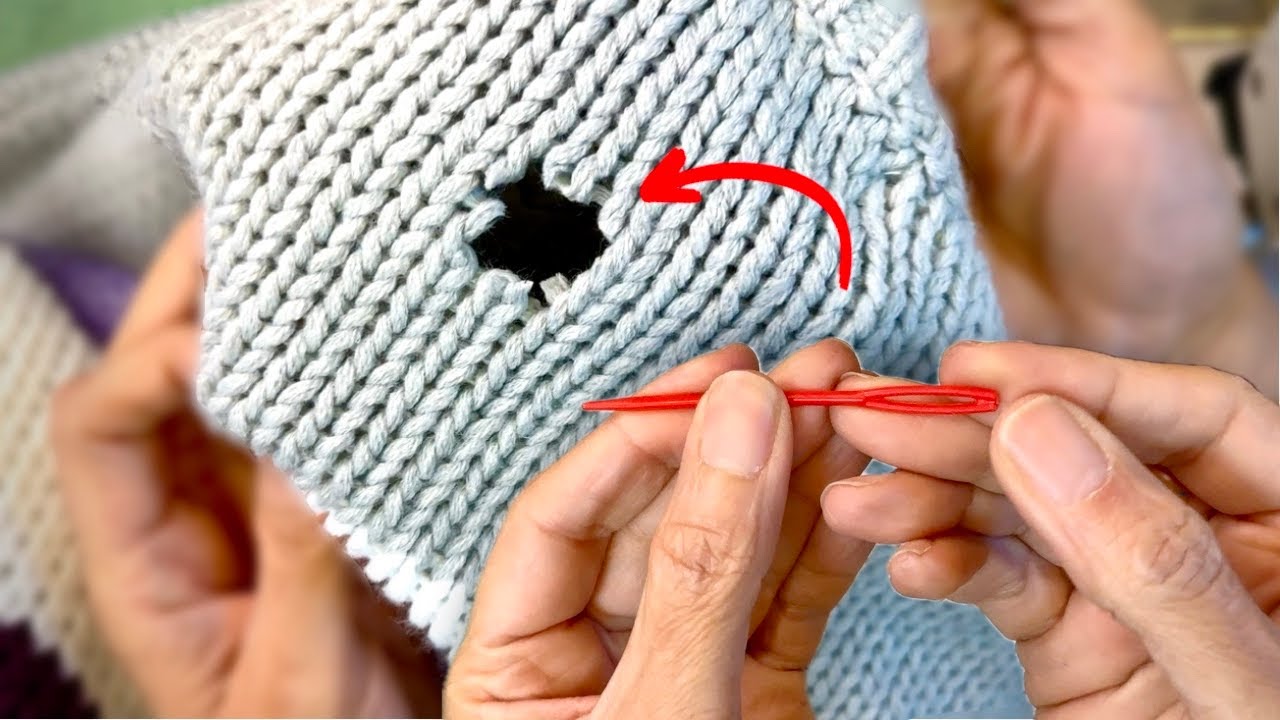 The Viral Knitting Mending Darning Technique EXPLAINED! - YouTube