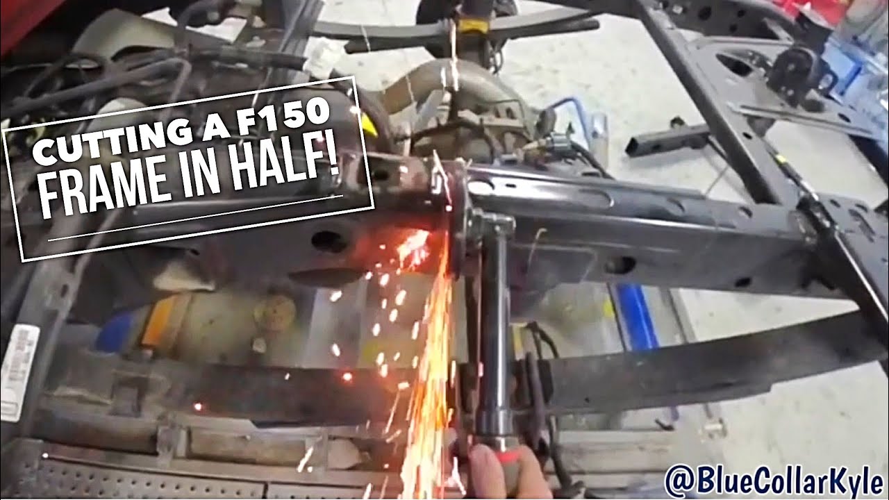 Cutting A F150 Frame In Half - YouTube
