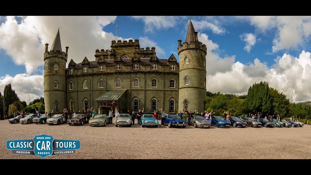 SKYFALL CARS @ INVERARAY CASTLE - YouTube