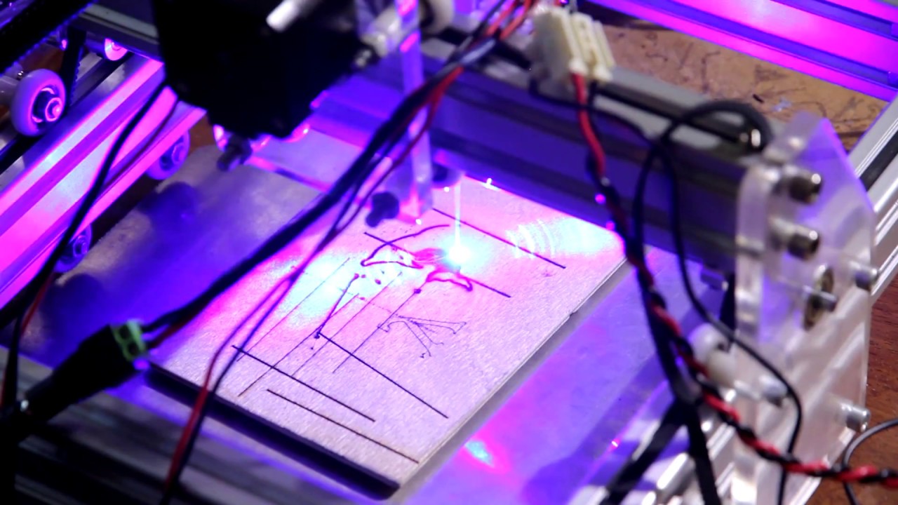 An Endurance 10 watt+ (plus) laser installed on a Eleksmaker DIY ...