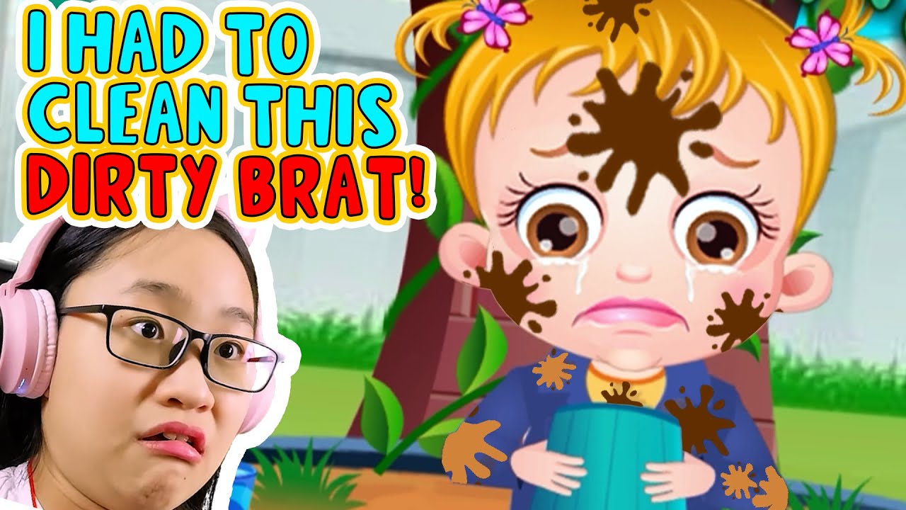 Baby Hazel Hygiene Care - Baby Hazel is a DIRTY BRAT!!! - YouTube
