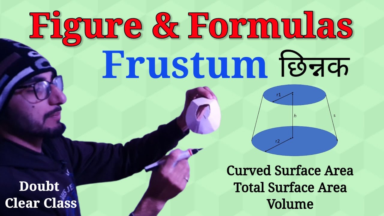 Frustum छिन्नक// Figure & Formulas // Area & Volume // Easy ...