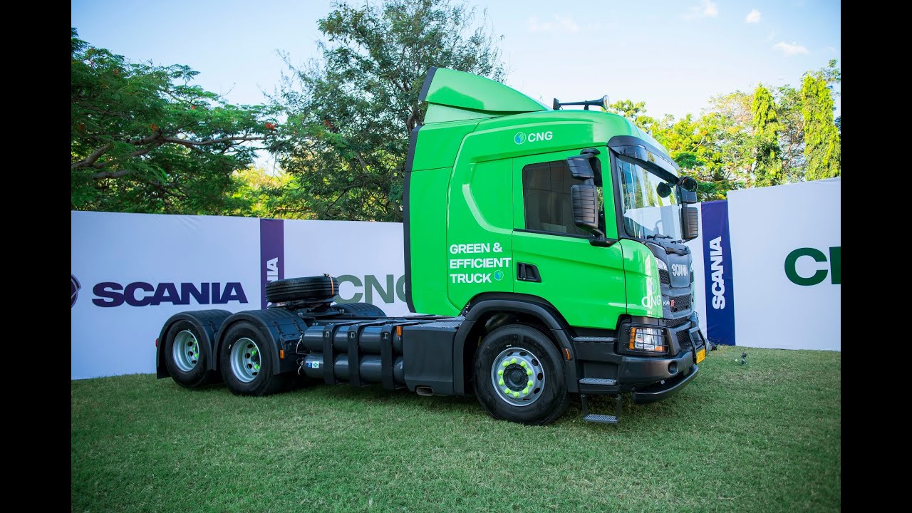 Official Launch of the Scania CNG (Compressed Natural Gas) Truck - YouTube