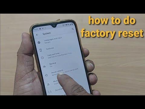 how to do factory reset on android phone - YouTube