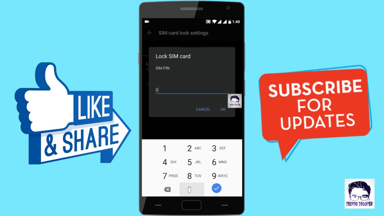 How to Set a Sim Lock on android phone by Techno Trooper - YouTube