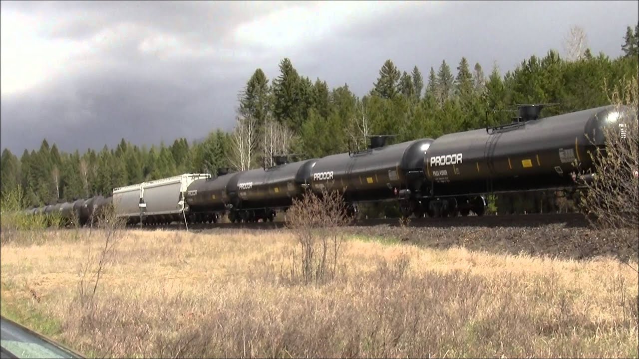 CP 8926 South (Mixed) @ Jaffray BC 05MAY14 ES44AC 8926 Leading - YouTube