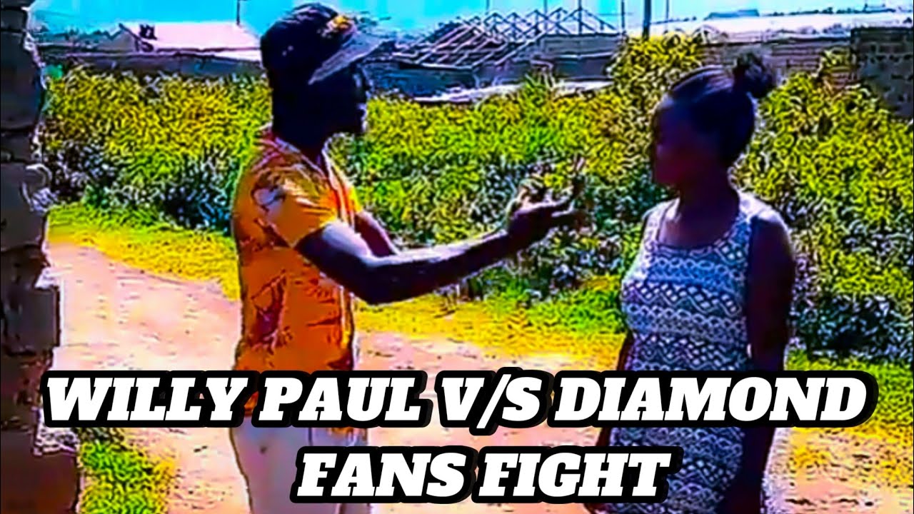 WILLY PAUL V/S DIAMOND PLATNUMZ FANS FIGHT ON STREET😭 - YouTube