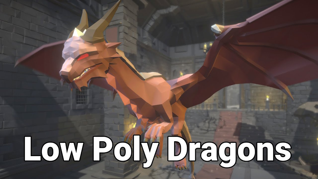 Low Poly Character - Dragons - YouTube
