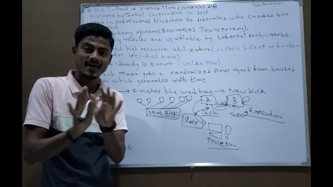 Proof of Elapsed time (POET)Consensus Algorithm| Explained in Hindi #blockchain #engineering # ...