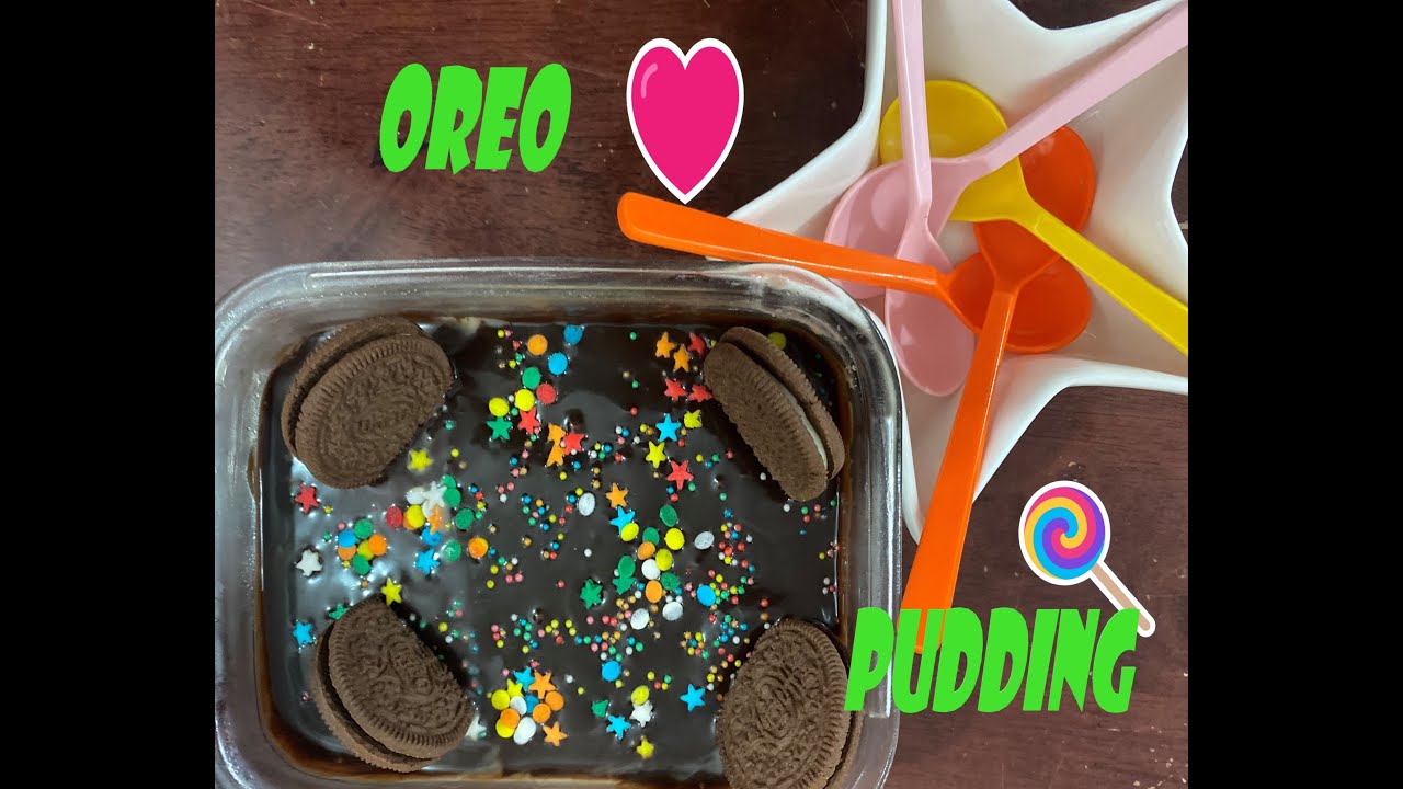 Oreo pudding | Simple Home made pudding | Oreo pudding dessert box ...