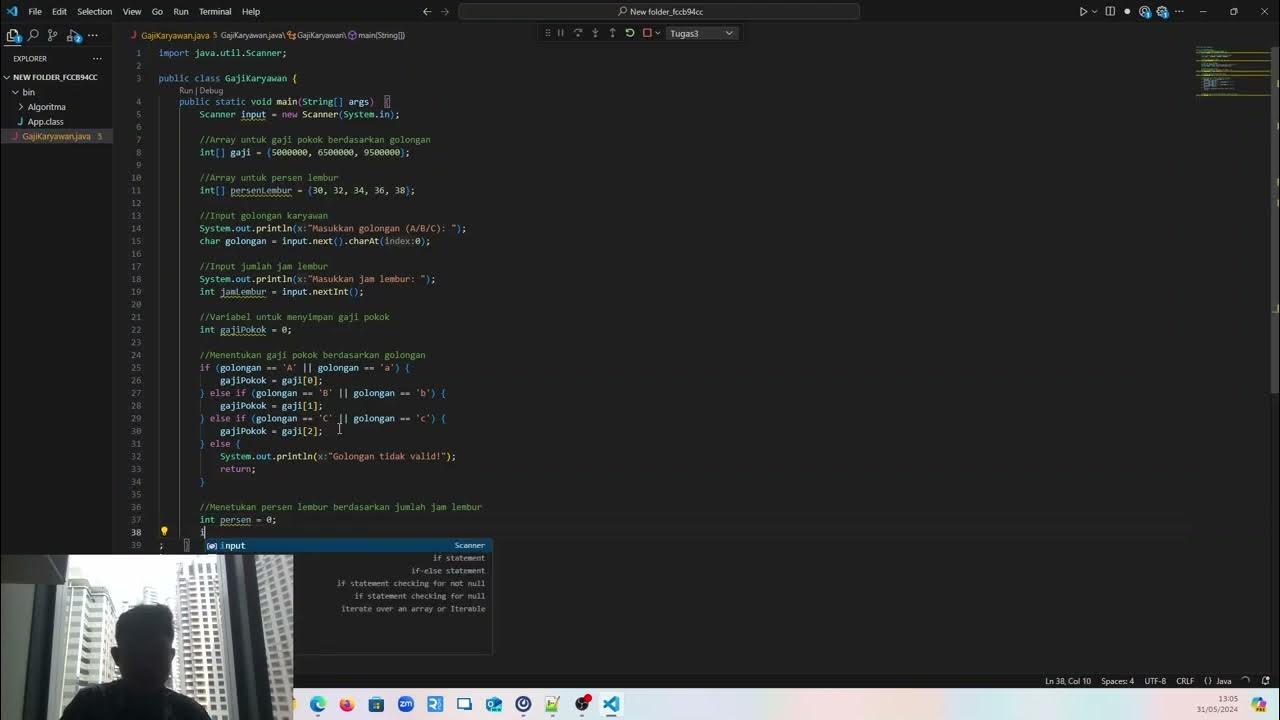 Tugas 3 - Algortima dan Pemrograman - YouTube