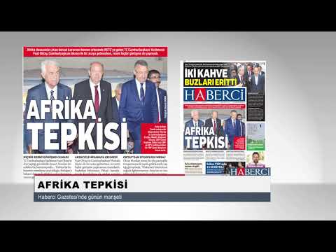 Afrika Tepkisi-Haberci Gazetesi'nde Günün Manşeti