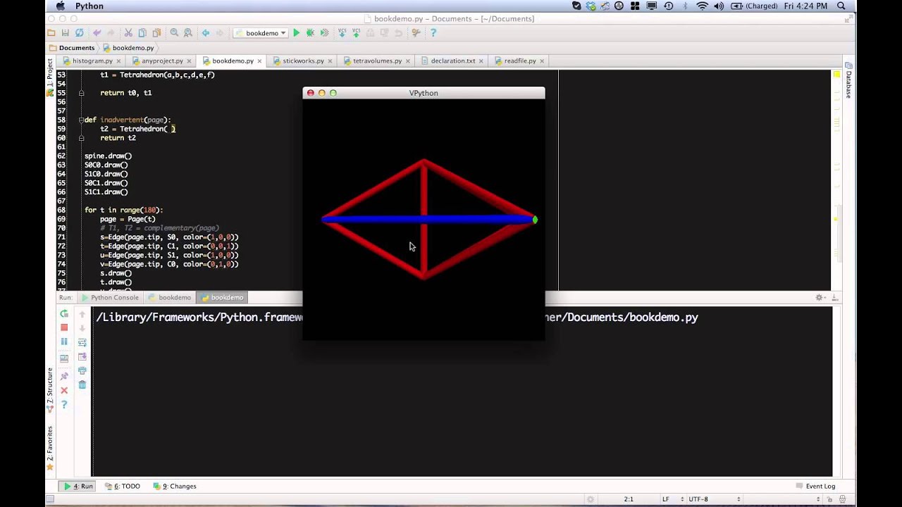 Using VPython on Book Covers Project - YouTube