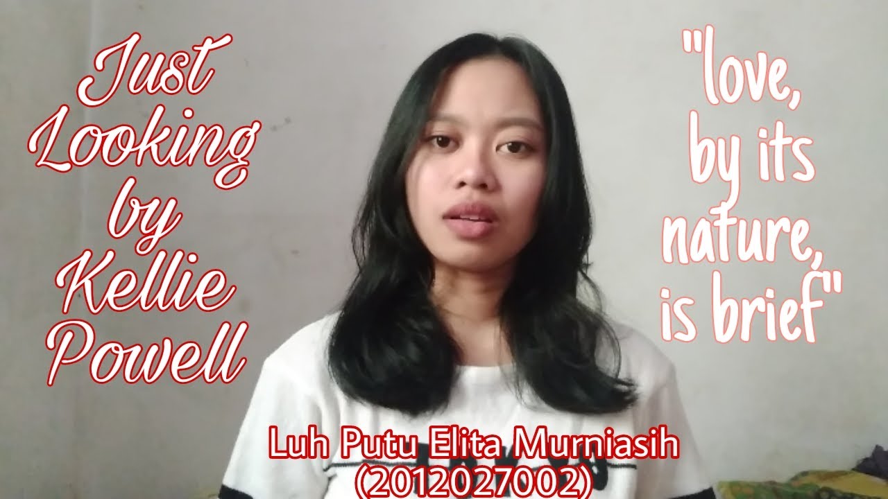 Monolog Reading // Just Looking by Kellie Powell - YouTube