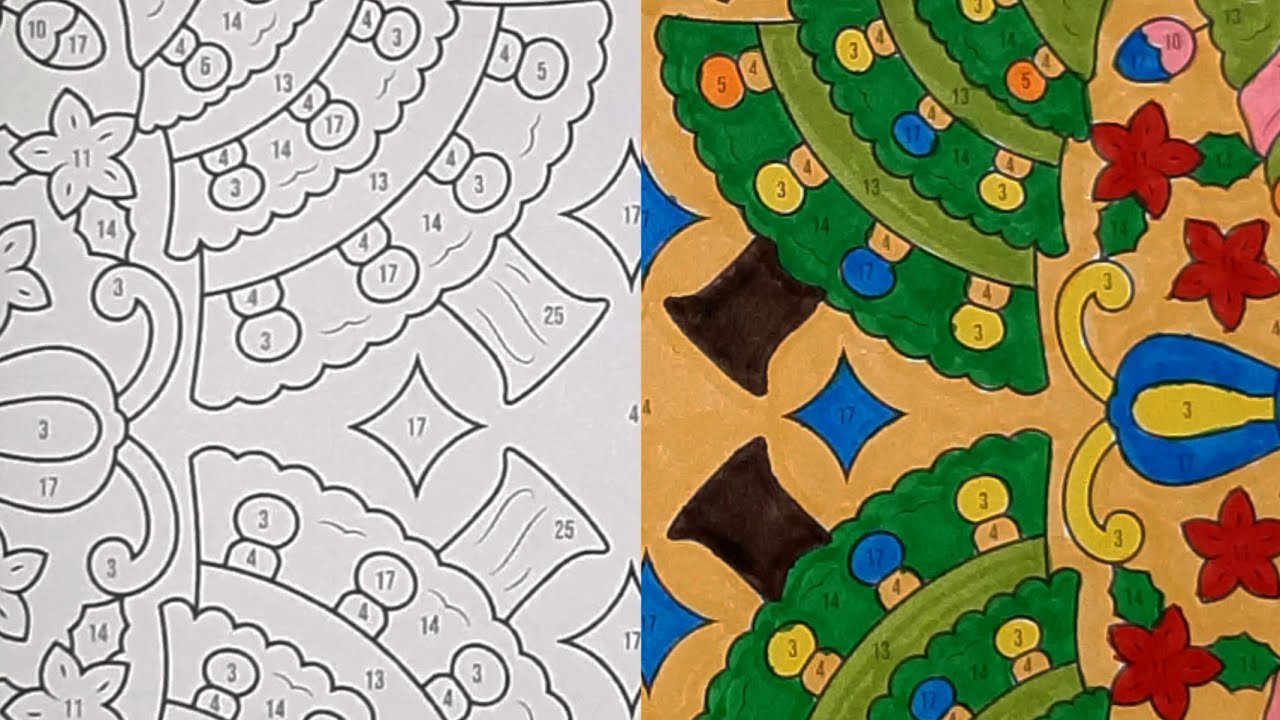 Coloring my way to Christmas | Day 1 | Adult Coloring - YouTube