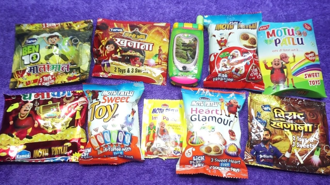 Collection Of Mouto Patlu Sweet Toy,BEN 10 Malamal,Mouto Patlu Heart ...