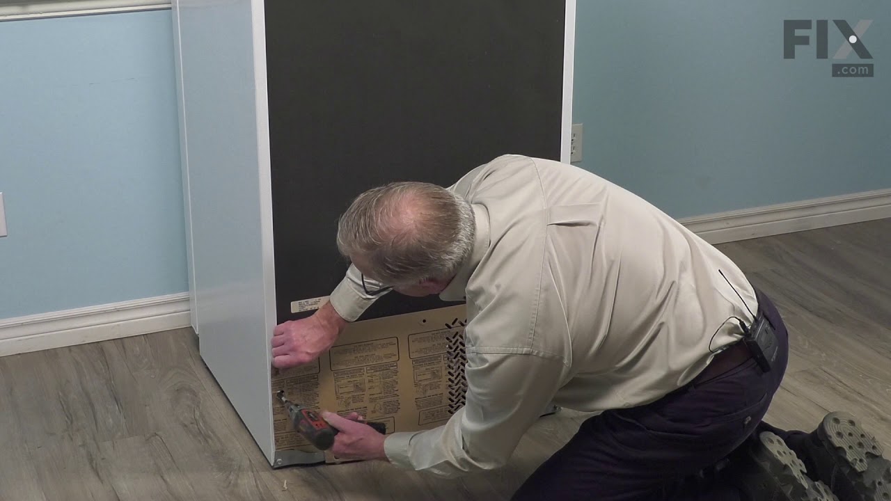 Whirlpool Refrigerator Repair - How to Replace the Rear Cover - YouTube