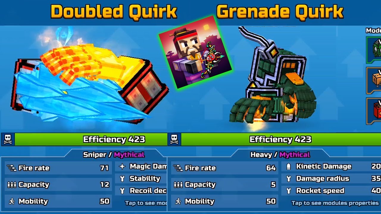 Pixel Gun 3D - Grenade Quirk & Doubled Quirk [Review] - YouTube