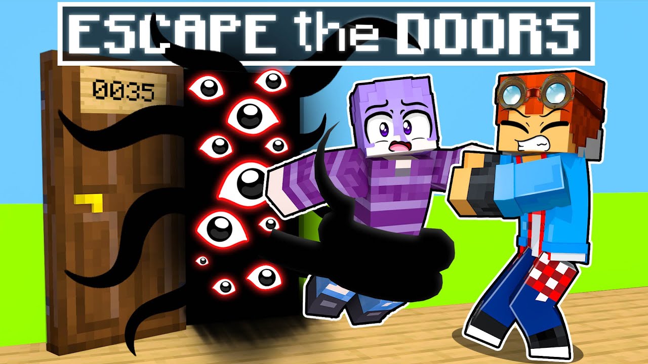 Escaping The DOORS In Minecraft! - YouTube