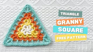 Triangle Granny Square (Stye V) - Free Pattern