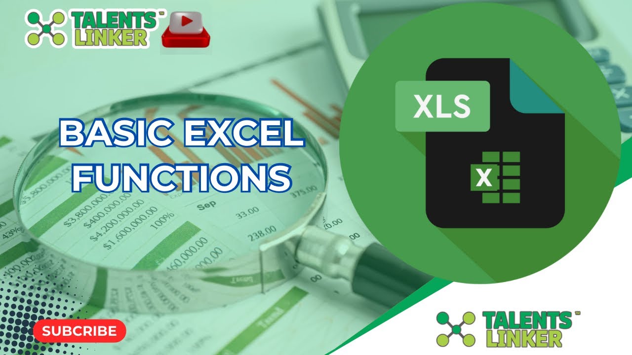 Basic Excel Functions| Part 1 - YouTube