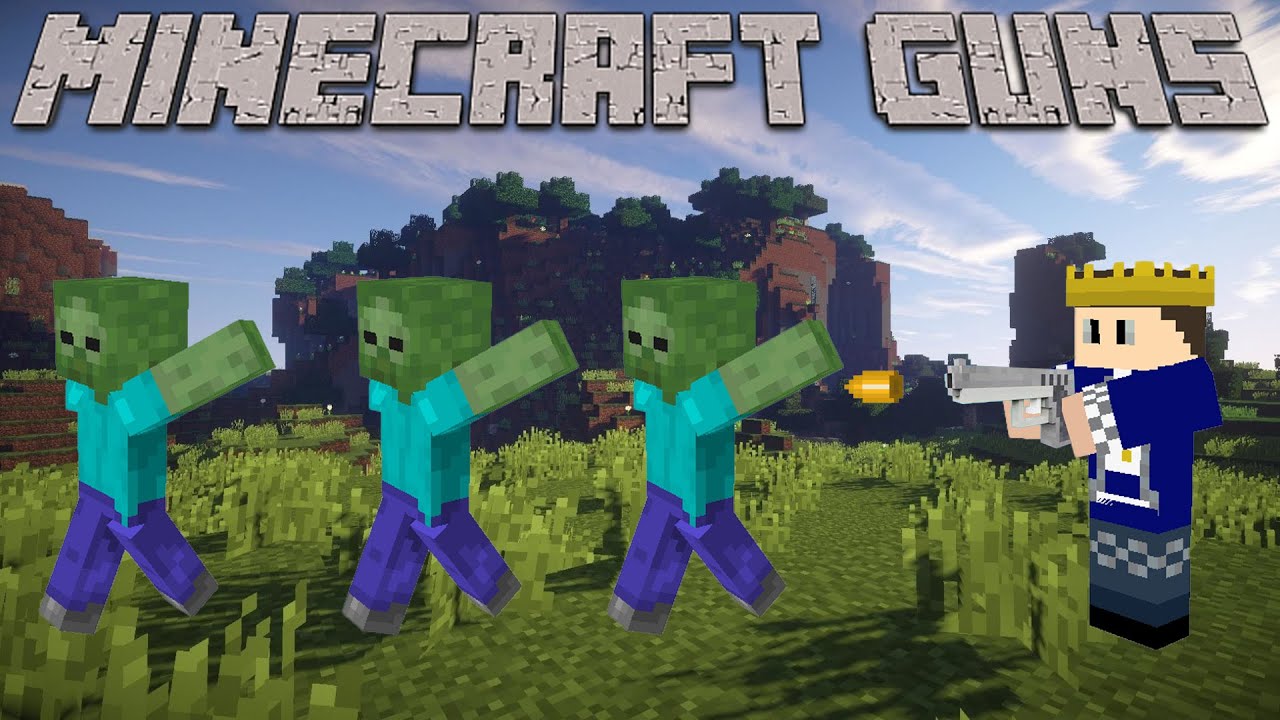 I Installed A Minecraft Gun Mod - YouTube