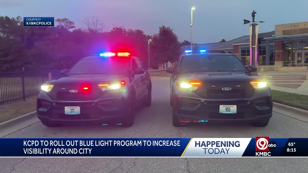 KCPD aims to deter crime with new steady blue lights on police vehicles ...