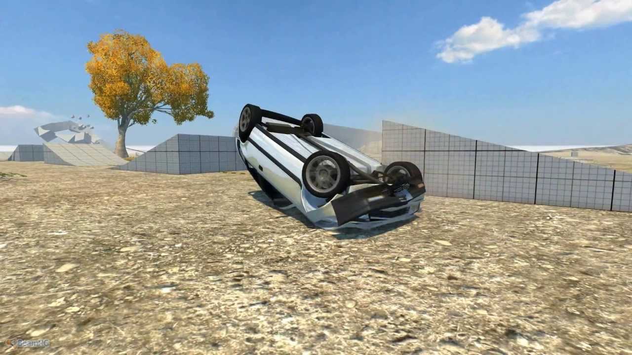 BeamNG DRIVE - Car Flip Over - GTX 780 - YouTube
