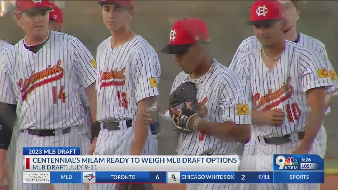 Centennial's Steven Milam gearing up for MLB Draft - YouTube