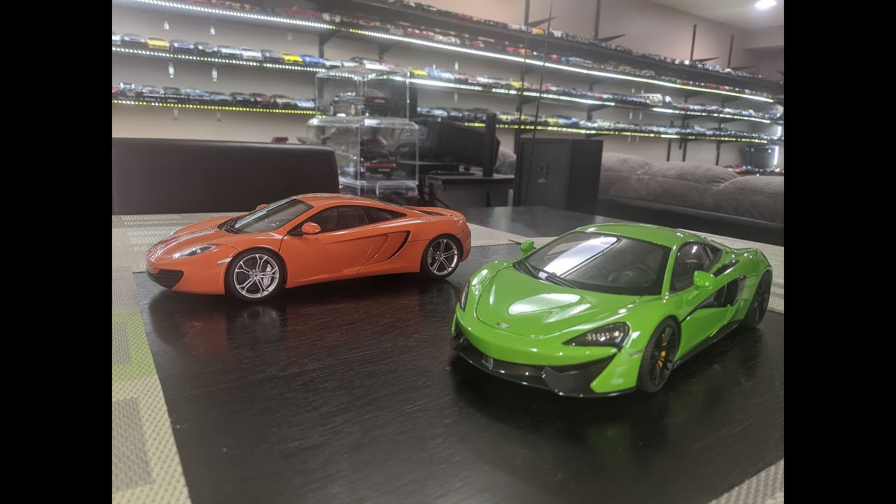 1:18 Diecast Review Unboxing McLaren MP4-12C and 570S by Autoart - YouTube
