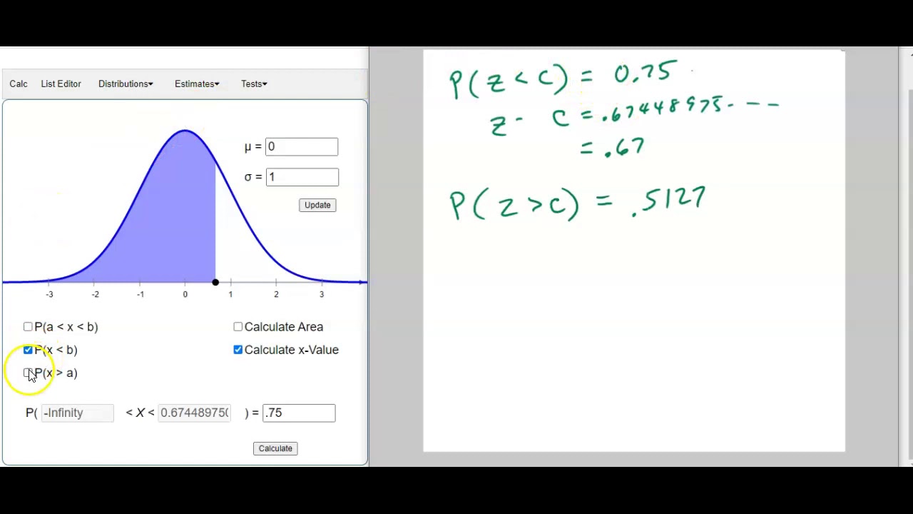 Using The Statistics Calculator part 2 - YouTube