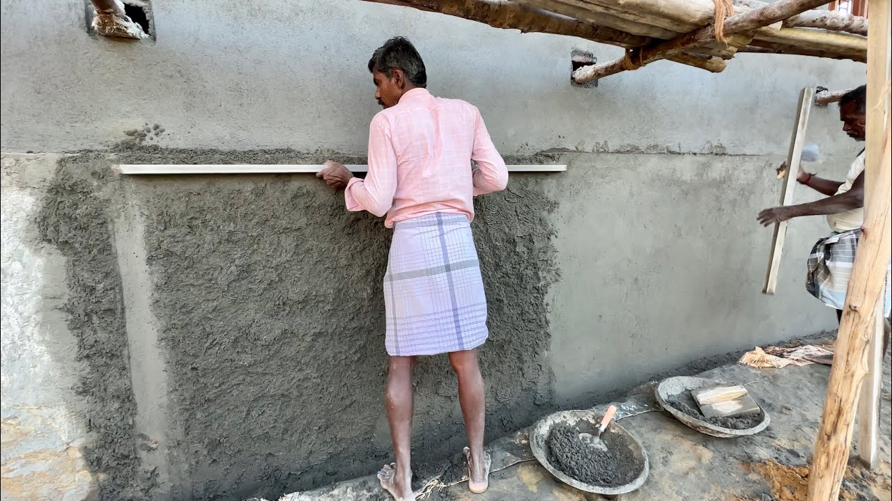 Amazing Foundation design!-Wall Construction of plastering Techniques ...