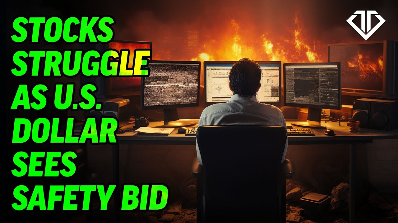 Stocks Struggle as U.S. Dollar Sees Safety Bid - YouTube