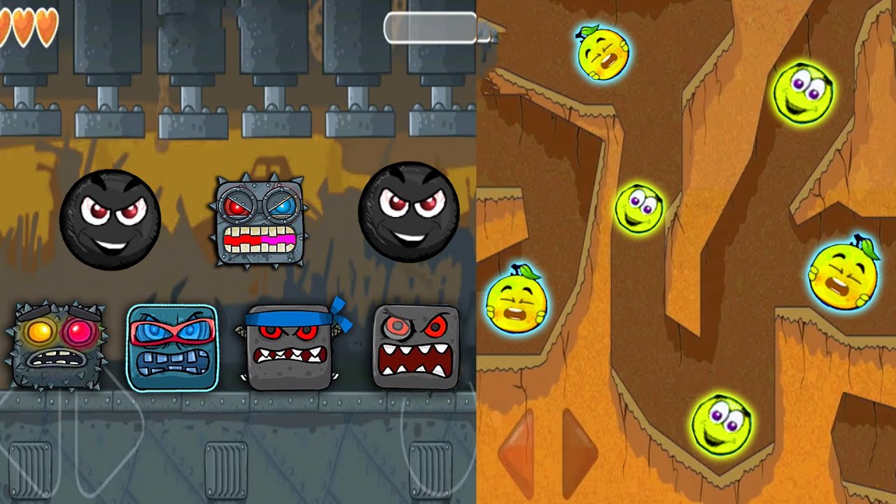YELLOW ORANGE BALL VS YELLOW RED HERO BALL 3 FUSION BOSS BATTLE IN BOX ...