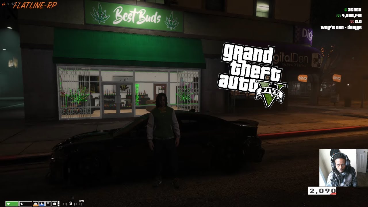 GTA V REAL LIFE MODS - Fivem Flatline Rp Working At The WEEDSHOP! - YouTube