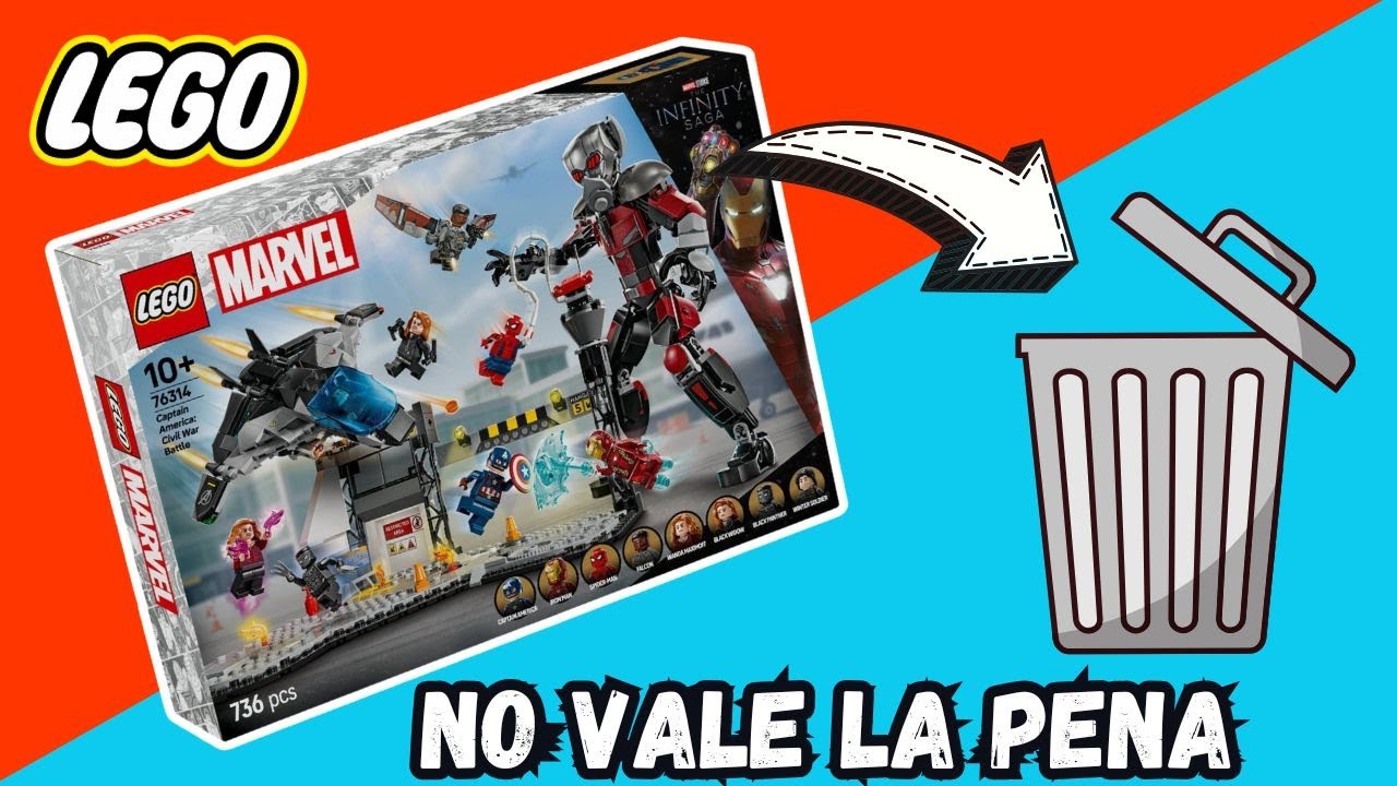No compres el LEGO de Marvel Civil War sin ver este video… - YouTube