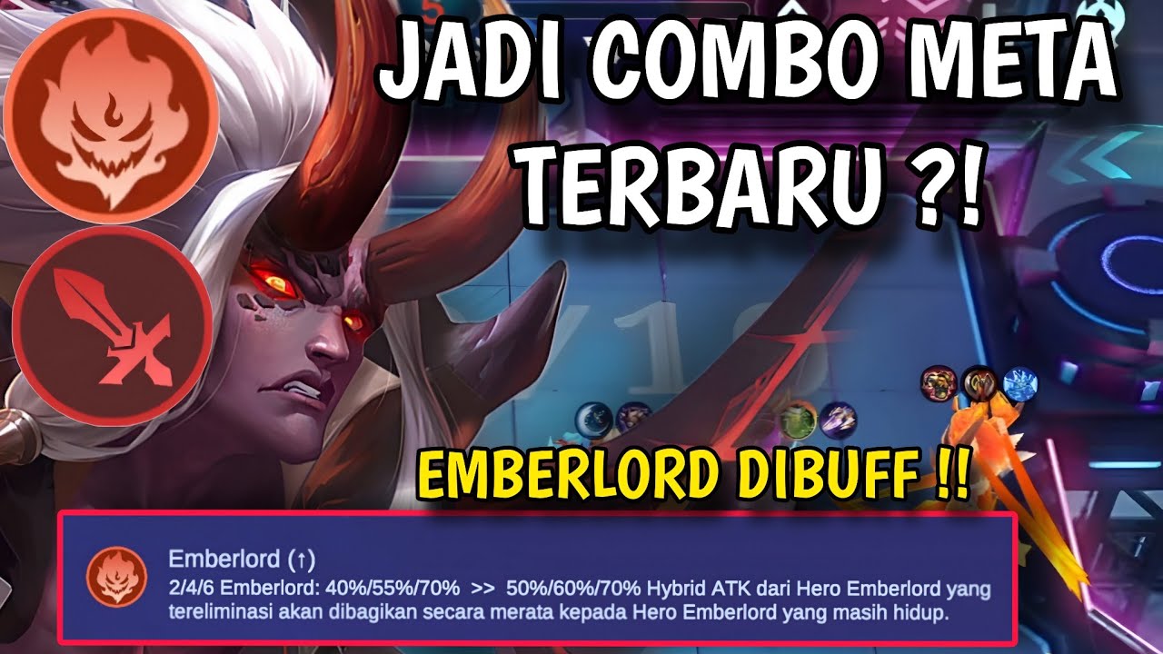 EMBERLORD DIBUFF JADI COMBO META TERBARU MAGIC CHESS !? HYPER MARTIS 6 ...