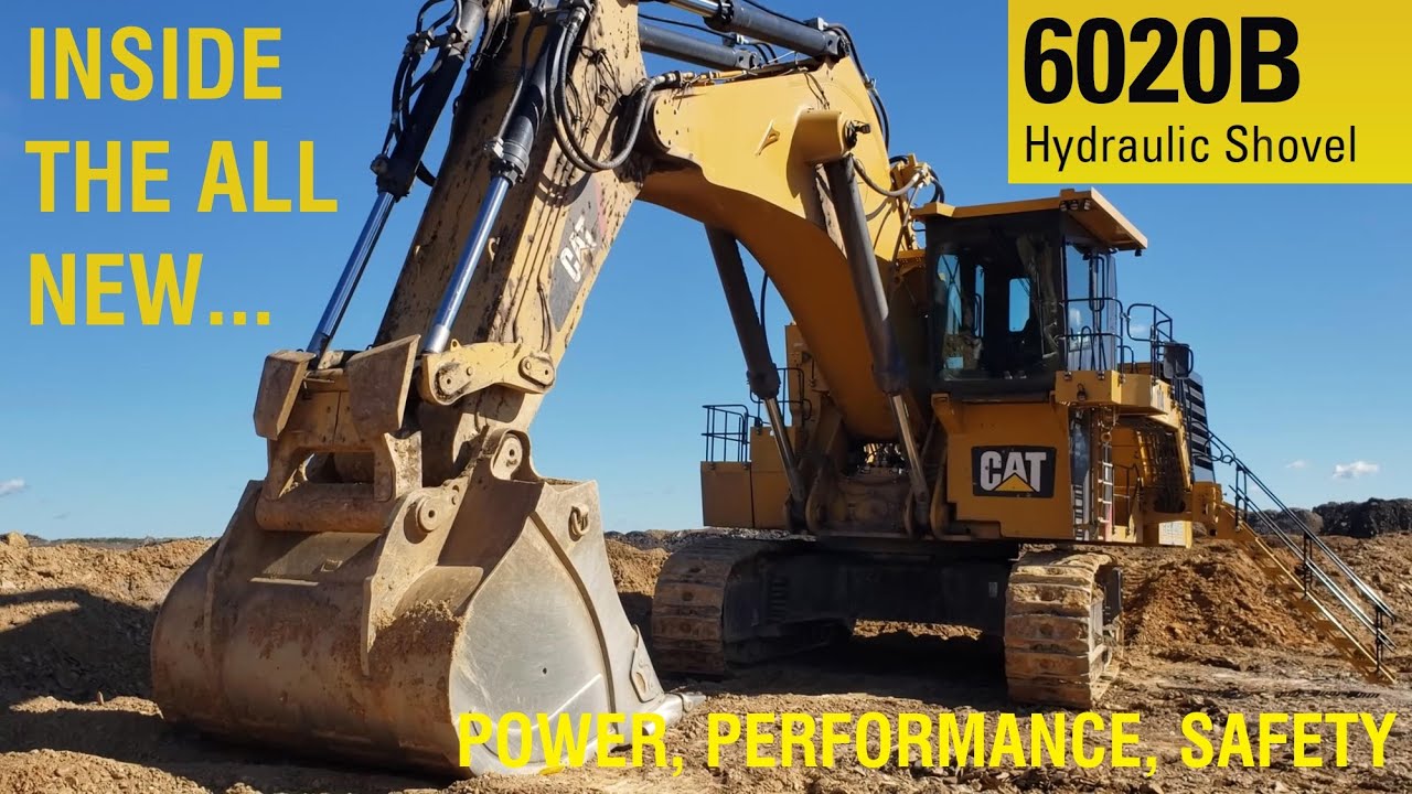 Inside the New All CAT 6020B Excavator - YouTube