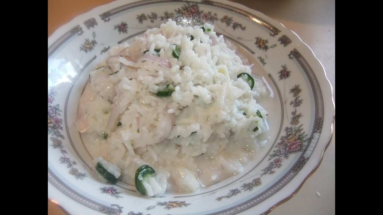 DIya Bath (A traditional Sri Lankan Rice dish) (Palan Kanji) - YouTube