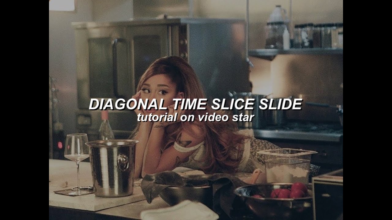 diagonal time slice slide tutorial | video star - YouTube