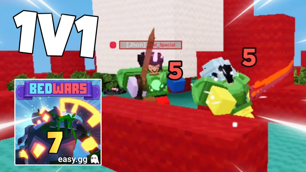 LUCKY BLOCKS 1V1 FIGHT! | BedWars - YouTube