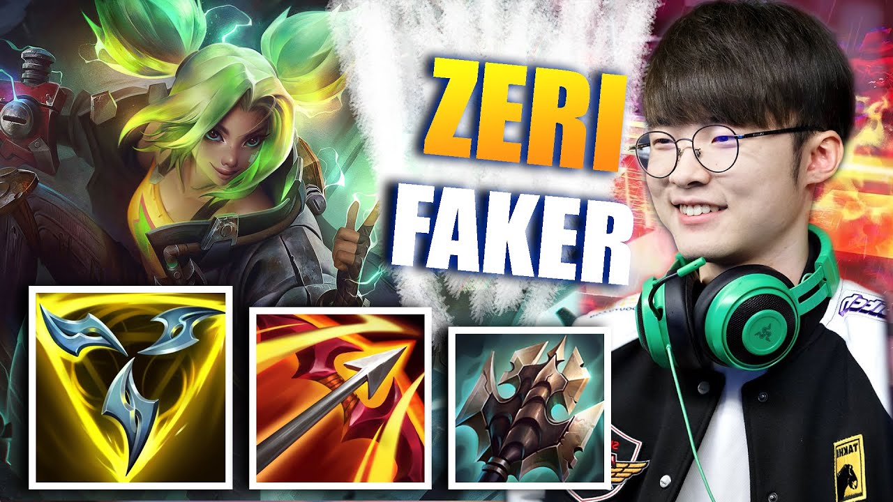 FAKER IS SO GOOD WITH NEW CHAMPION ZERI! - T1 Faker Plays Zeri Mid vs Corki! | Season 2022 - YouTube
