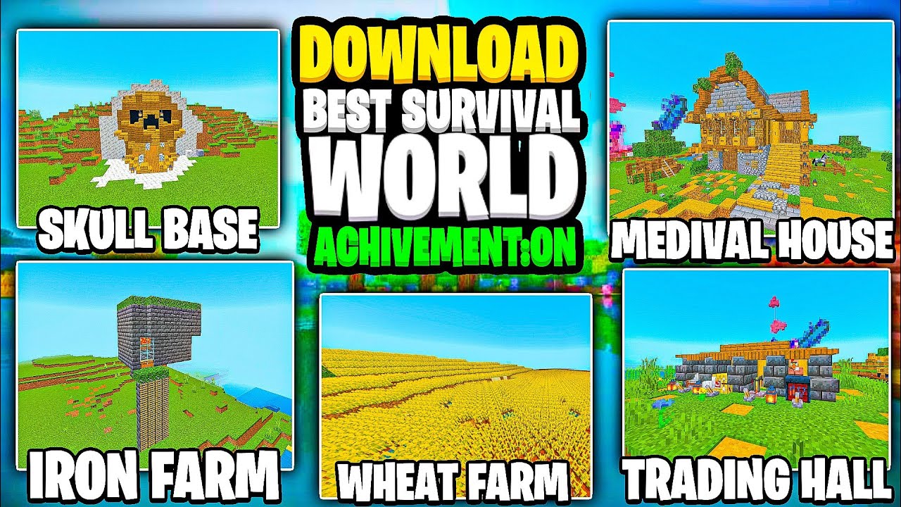 My Best Survival World In Minecraft Pocket Edition || My Survival World ...