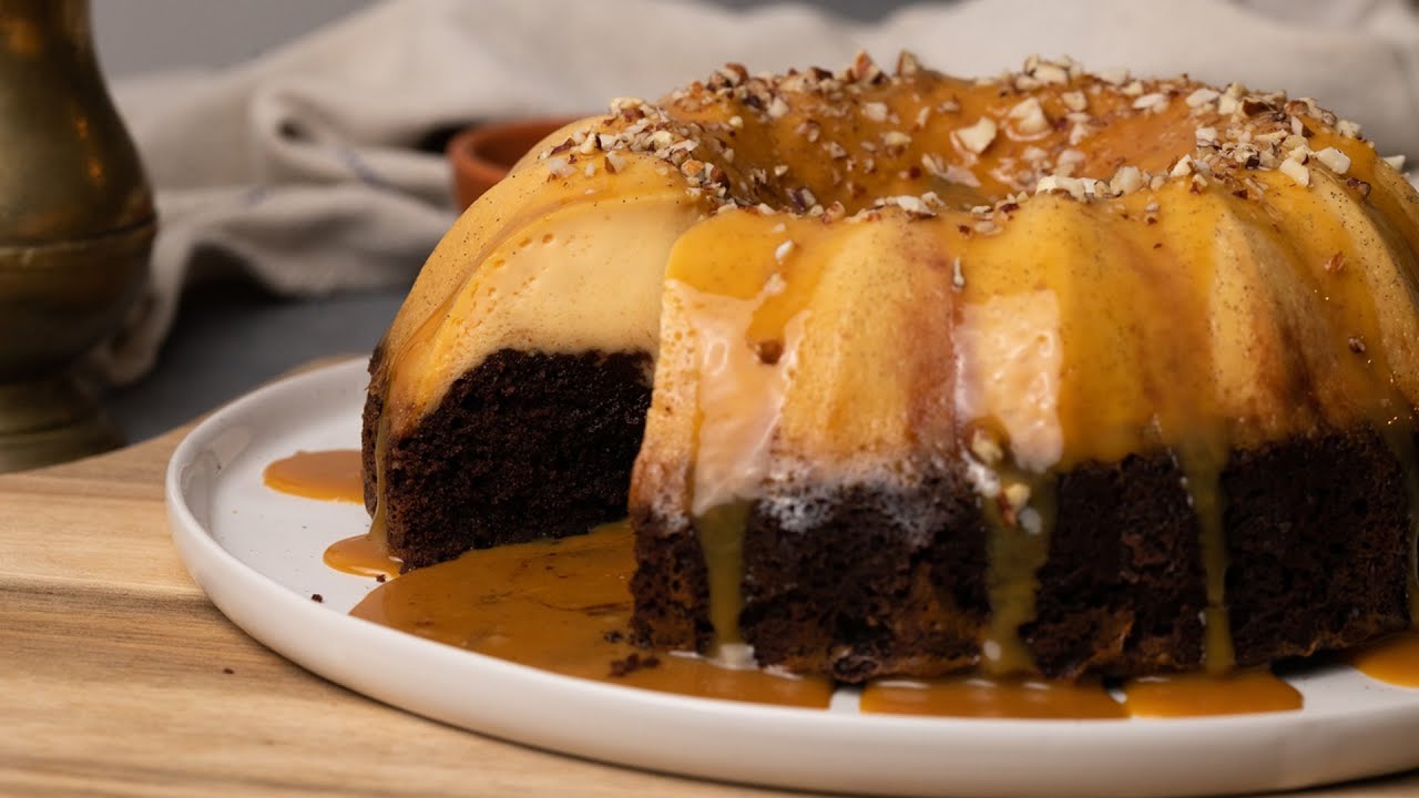 Decadent Layered Chocolate Flan Recipe - YouTube