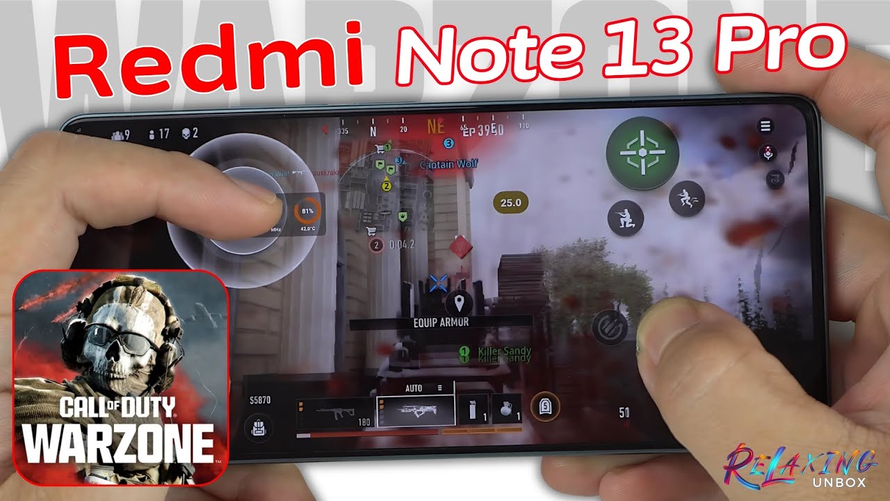 Redmi Note 13 Pro Call of Duty Warzone Mobile Gaming Review | FPS ...