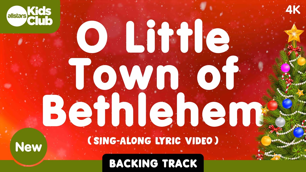 O Little Town Of Bethlehem (Backing Track) 🎄 Christmas Carols & Songs ...
