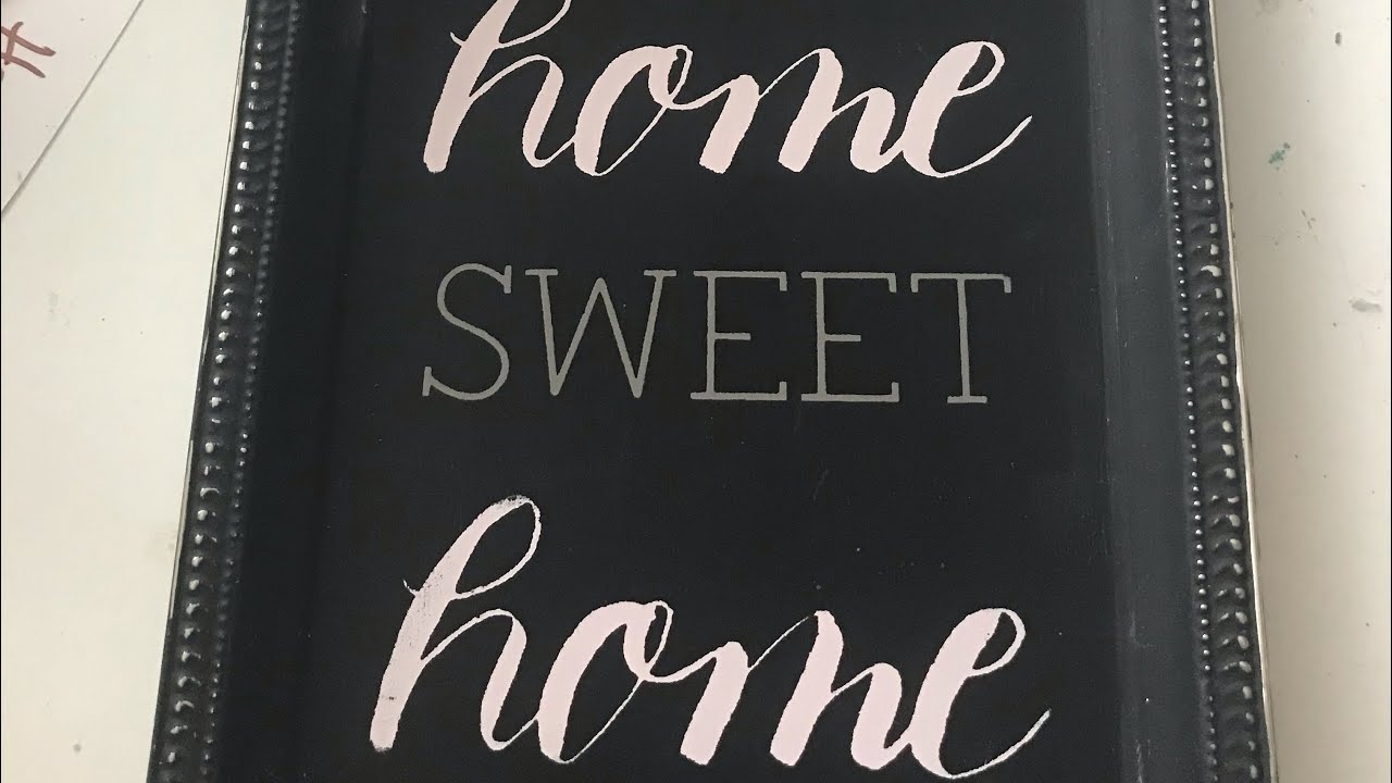 Dollar Tree Tray Chalkboard - Part 2 | Make It Monday DIY - YouTube