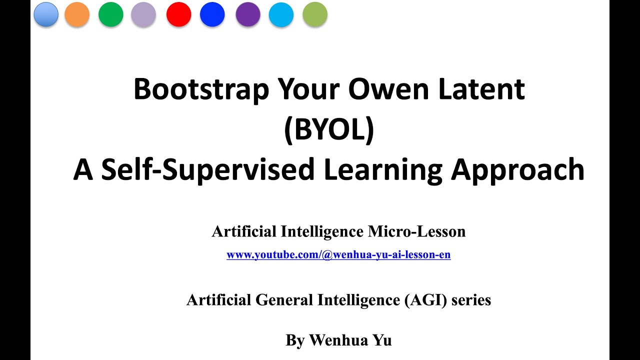 BYOL: A self-Supervised Learning Method - YouTube