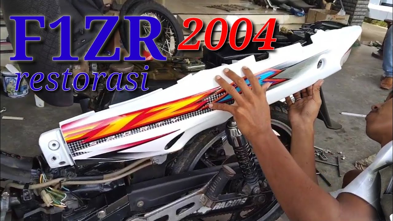 F1ZR 2004 merah putih repaint restorasi - YouTube